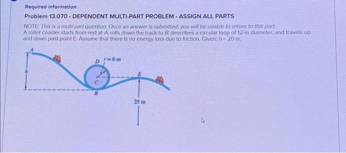 Solved Required information Problem 13.070 - DEPENDENT | Chegg.com