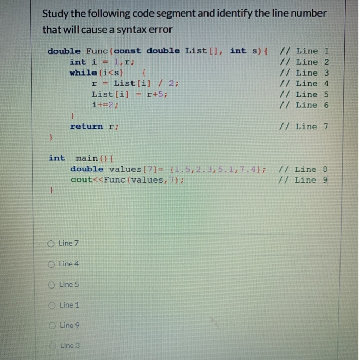 Solved What is the output of the following code segment? | Chegg.com