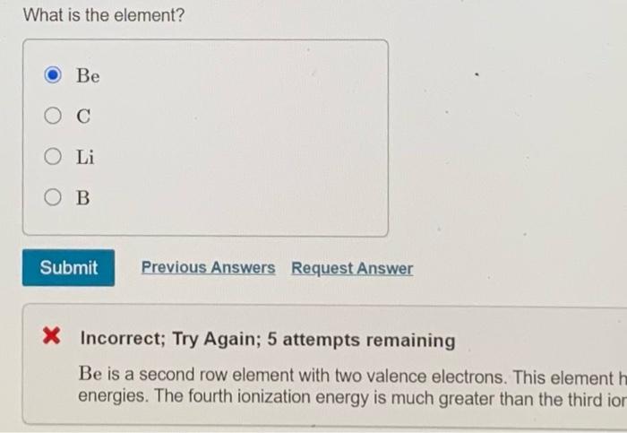 Solved A second row element has a large jump between its | Chegg.com