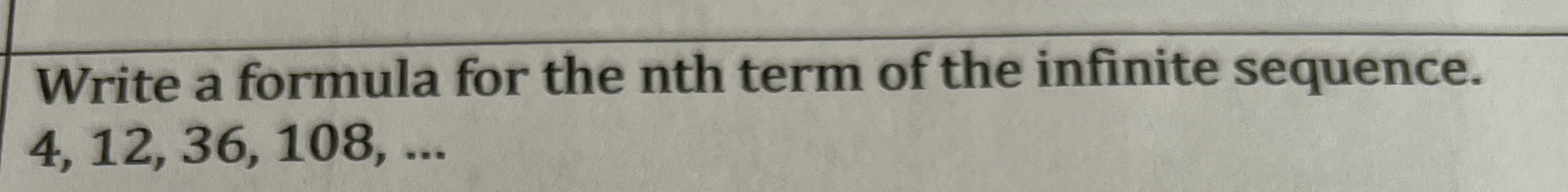 Solved Write a formula for the nth term of the infinite | Chegg.com