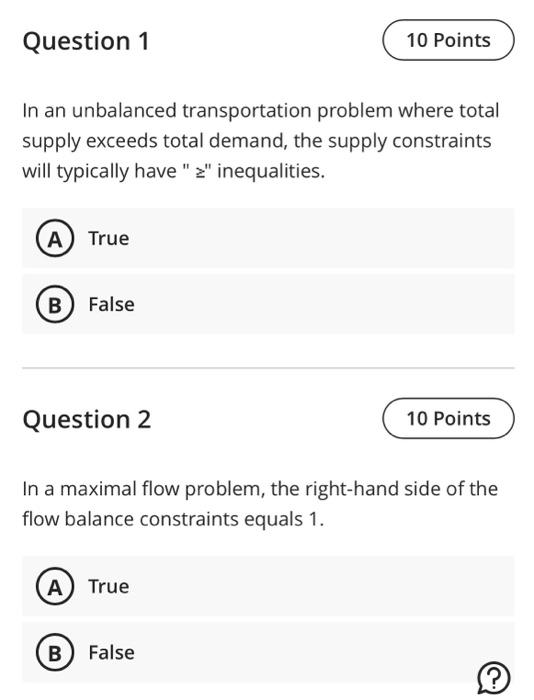 Solved In an unbalanced transportation problem where total | Chegg.com