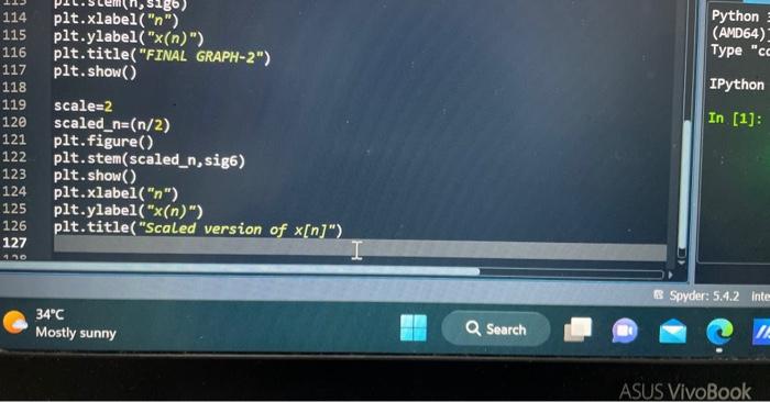Solved Sig6 Is An Array Which Contains My Required Graph Now 8004