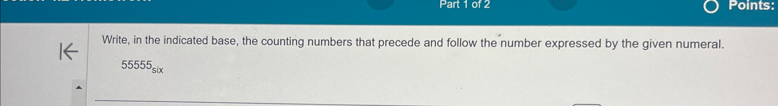 Solved Write, in the indicated base, the counting numbers | Chegg.com