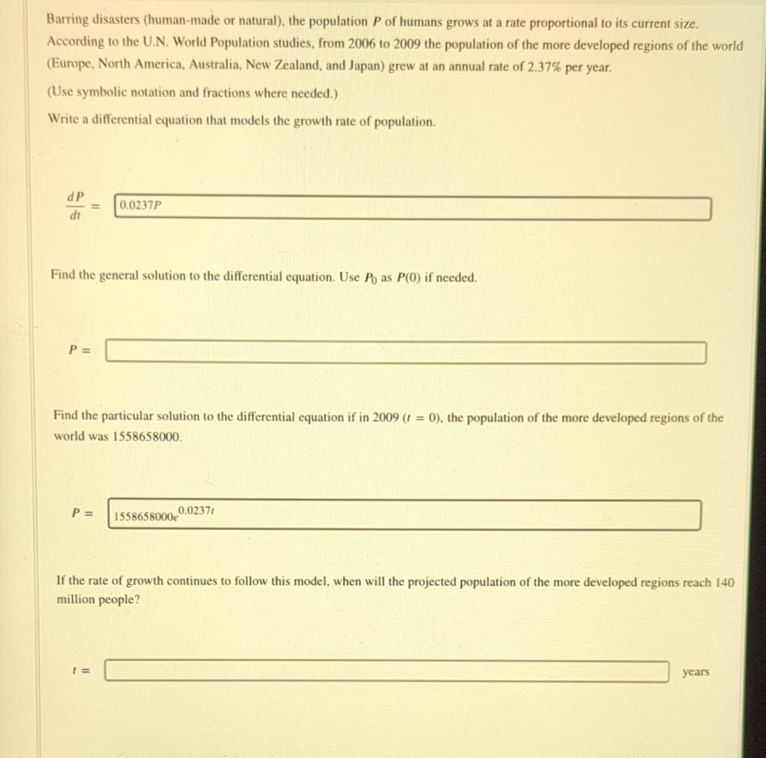 Solved Barring disasters (human-made or natural), the | Chegg.com