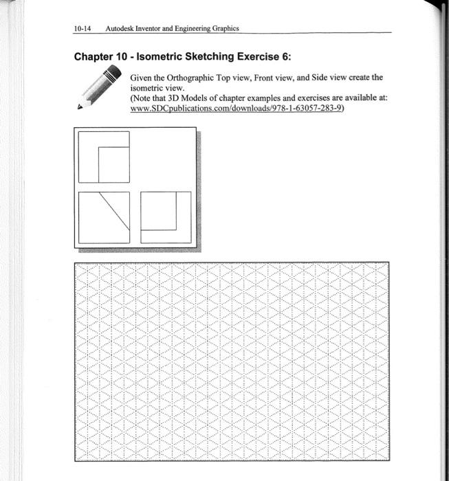 Solved Chapter 10 - Isometric Sketching Exercise 3: Given | Chegg.com
