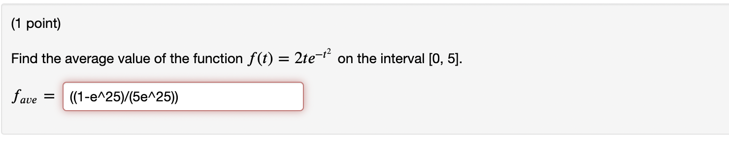 Solved Find the average value of the function | Chegg.com