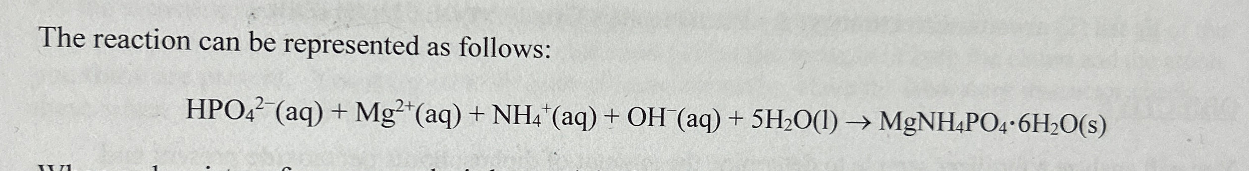 Solved The reaction can be represented as | Chegg.com