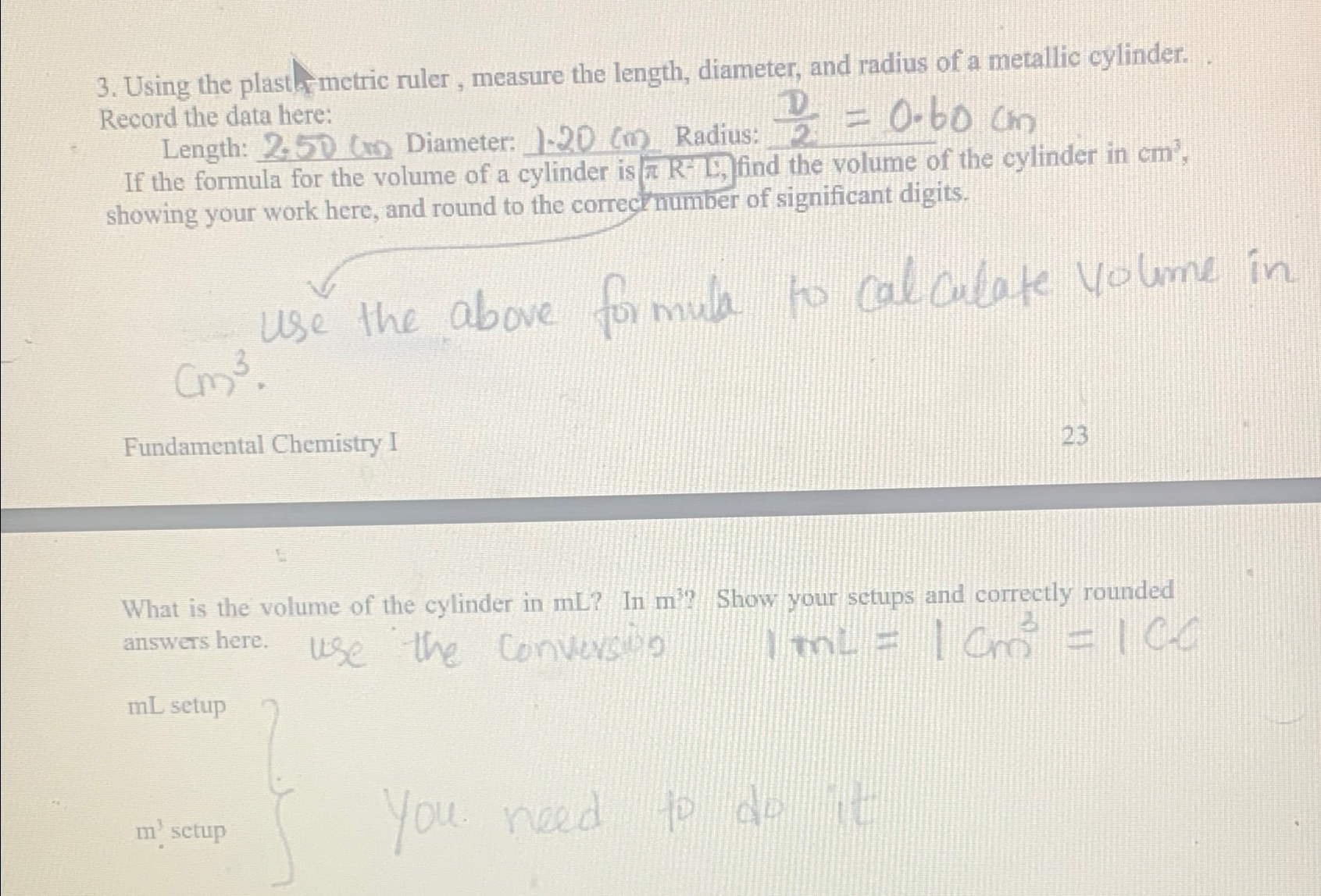 Solved Using the plast thetric ruler, measure the length, | Chegg.com