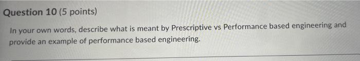 Solved Question 10 (5 points) In your own words, describe | Chegg.com
