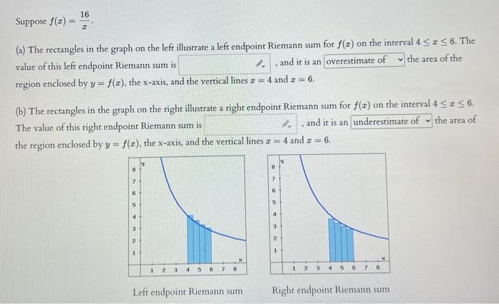 Solved Suppose f(x)=x16 (a) The rectangles in the graph on | Chegg.com