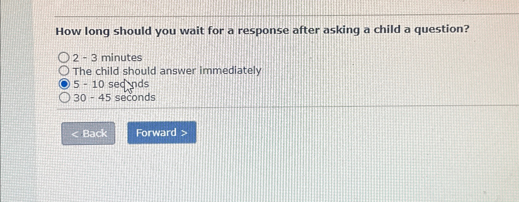 Solved How long should you wait for a response after asking | Chegg.com