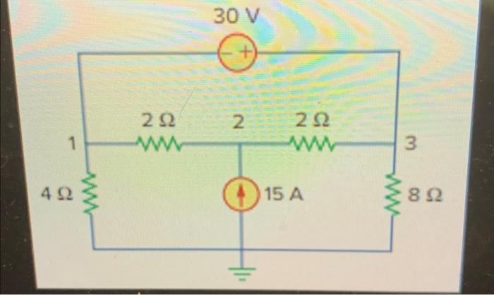 Solved find each node voltage | Chegg.com