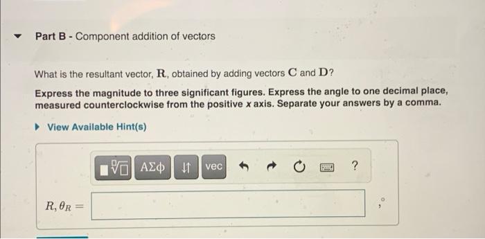 Solved Learning Goal: To use geometric and component | Chegg.com