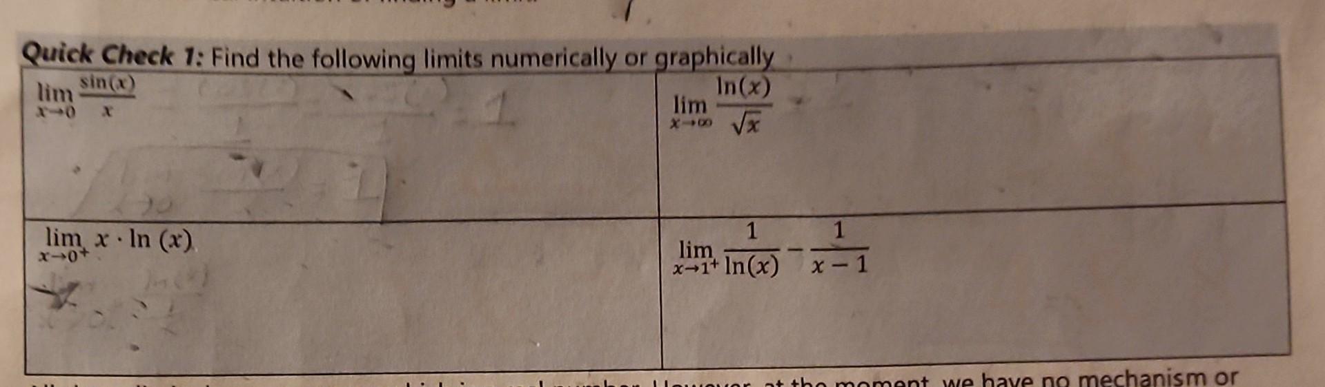Solved I can not use L'Hopital's rule, please help with | Chegg.com