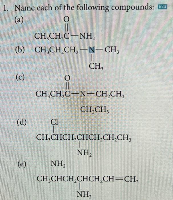 Solved Name each of the following compounds (a) (b) (c) (d) | Chegg.com