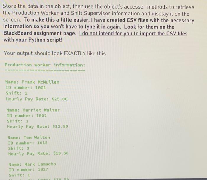 Solved Write The Emppy Class Save As Emppy Write An 3471