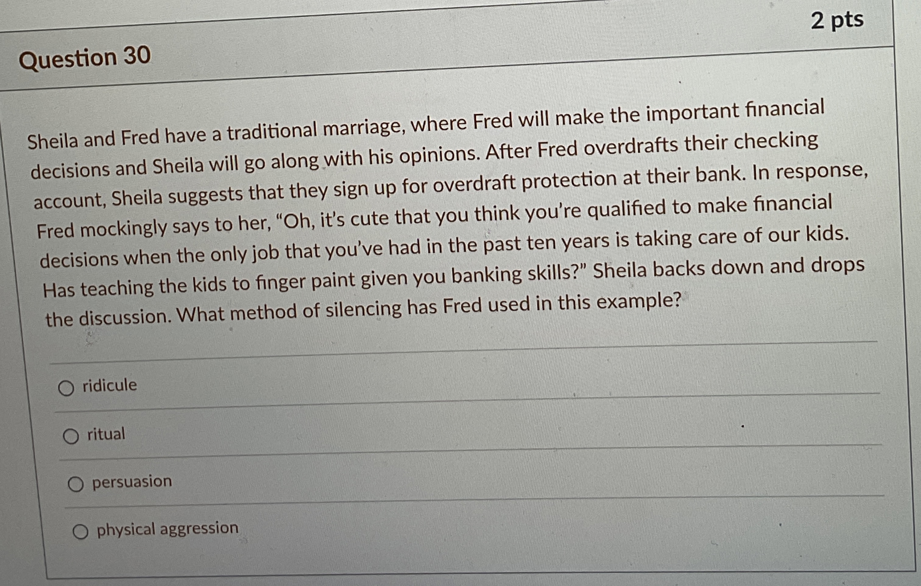 Solved Question 302 ﻿ptsSheila and Fred have a traditional | Chegg.com