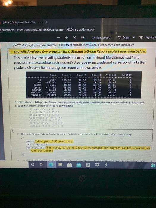 Solved (OSCHS) Assignment Instruction | Chegg.com