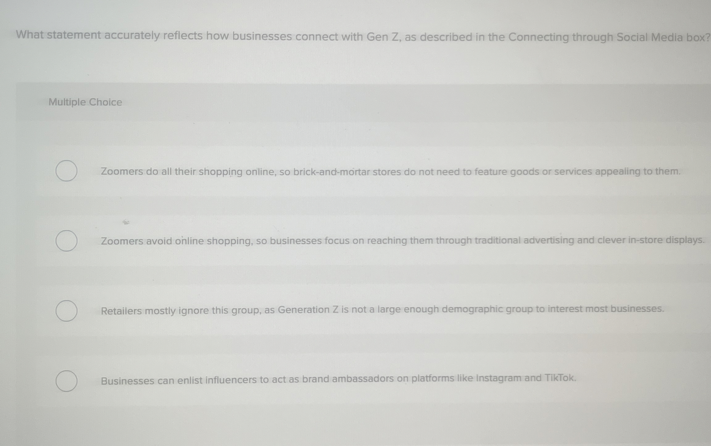 Solved What statement accurately reflects how businesses | Chegg.com