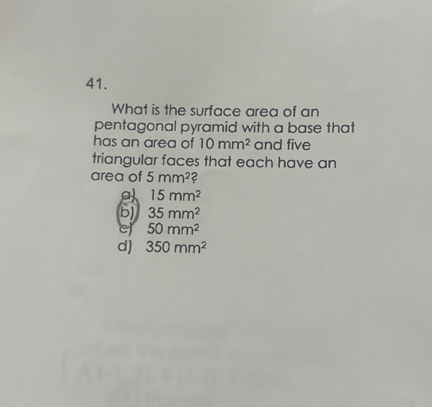 Solved What is the surface area of an pentagonal pyramid | Chegg.com