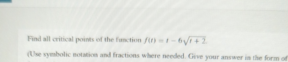 Solved Find all critical points of the function | Chegg.com