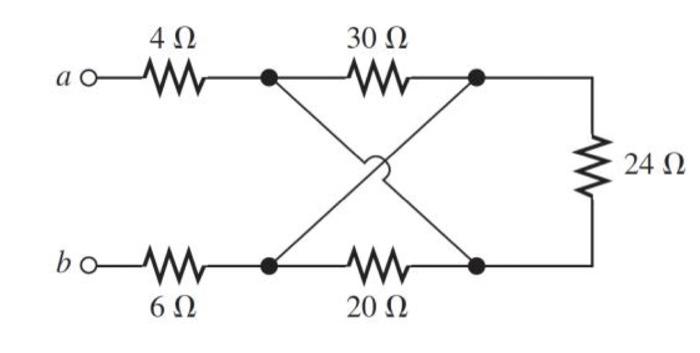 Solved Find the equivalent resistance between terminals a | Chegg.com