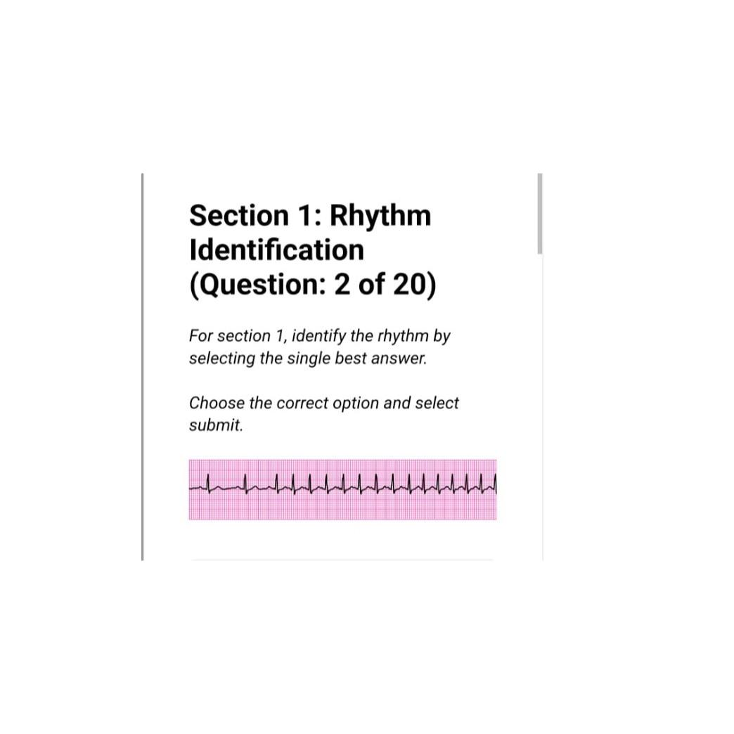 Solved Section 1: Rhythm Identification(Question: 2 ﻿of | Chegg.com