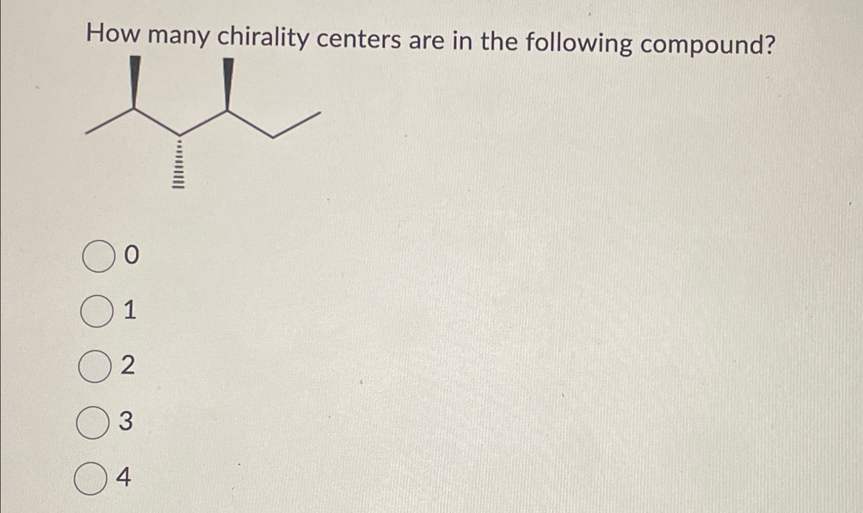 Solved How many chirality centers are in the following | Chegg.com