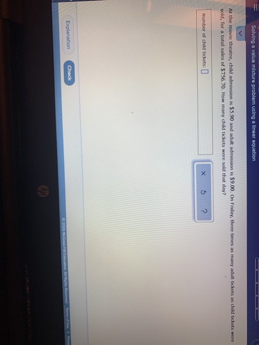 Solved Solving a value mixture problem using a linear | Chegg.com