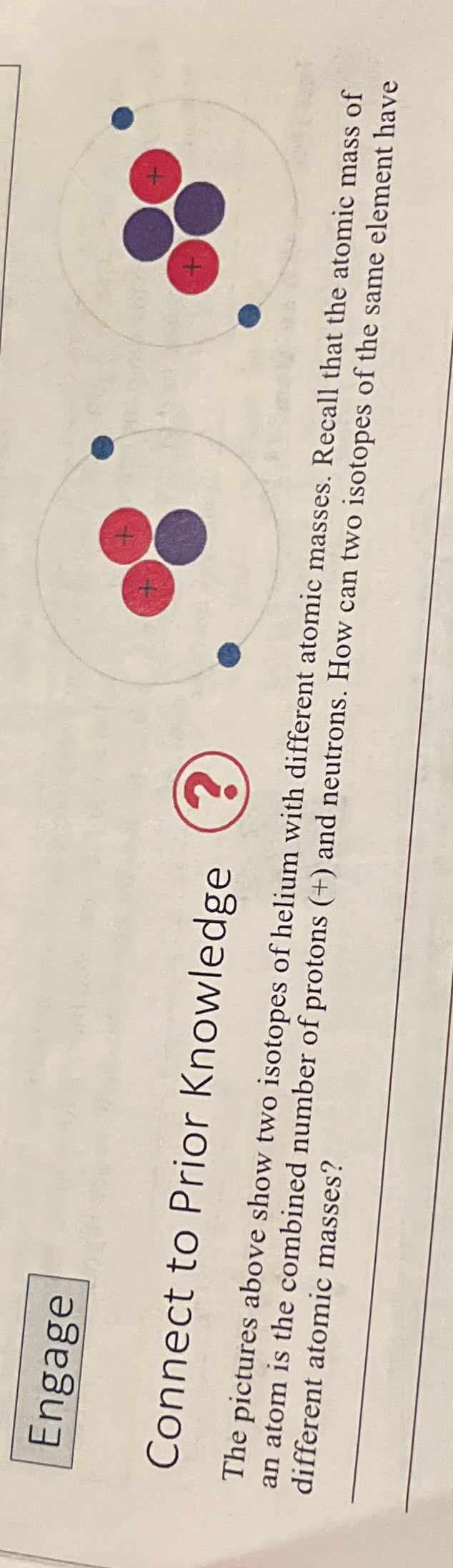 Solved The pictures above show two isotopes of helium with | Chegg.com