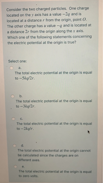 Solved Consider the two charged particles. One charge | Chegg.com