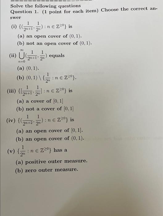 Solved swer 1 ان (ii) 2n1 2n 1 n=0 Solve the following | Chegg.com