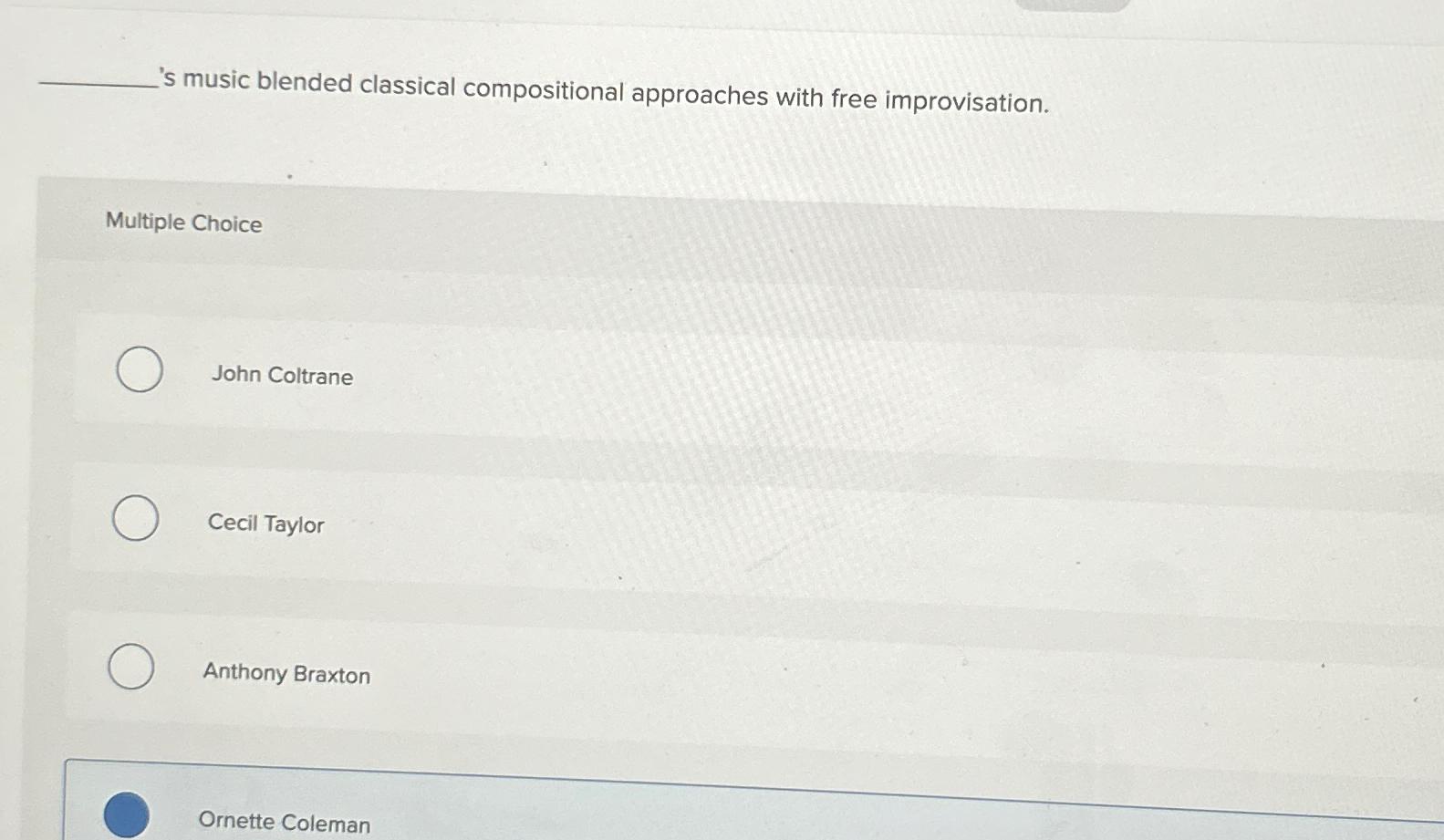Solved 's music blended classical compositional approaches | Chegg.com