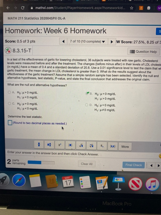 Solved mathxl.com/Student/PlayerHomework, aspx?homeworkid... | Chegg.com