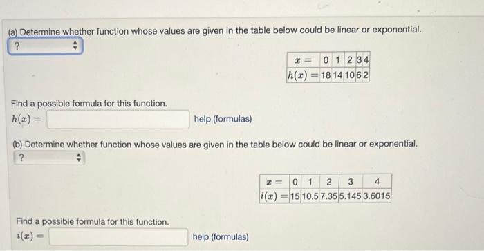 Solved A Determine Whether Function Whose Values Are Given