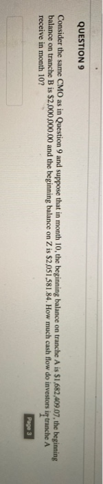 Solved QUESTION 6 Consider a sequential pay CMO that is | Chegg.com