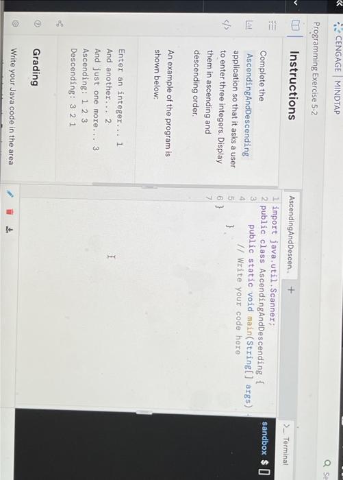Solved An example of the program is shown below: Enter an | Chegg.com