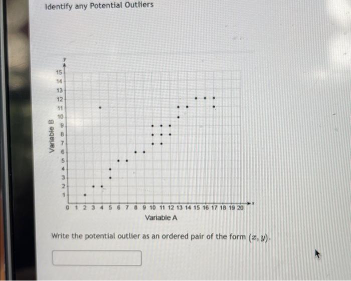 Solved Identify any Potential Outliers Write the potential | Chegg.com