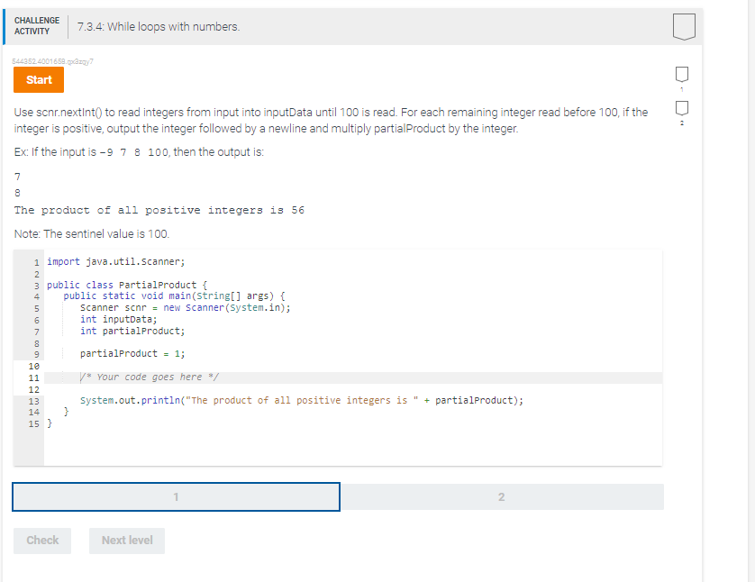Solved Use scnr.nextInt() to read integers from input into | Chegg.com Solved Use scnr.nextInt() to read integers from input into | Chegg.com