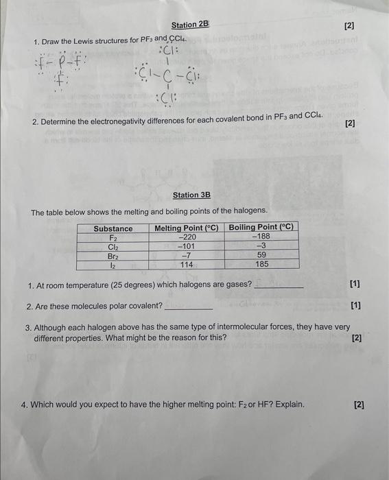 Solved Intermolecular Forces Lab - Part B Instructions: | Chegg.com