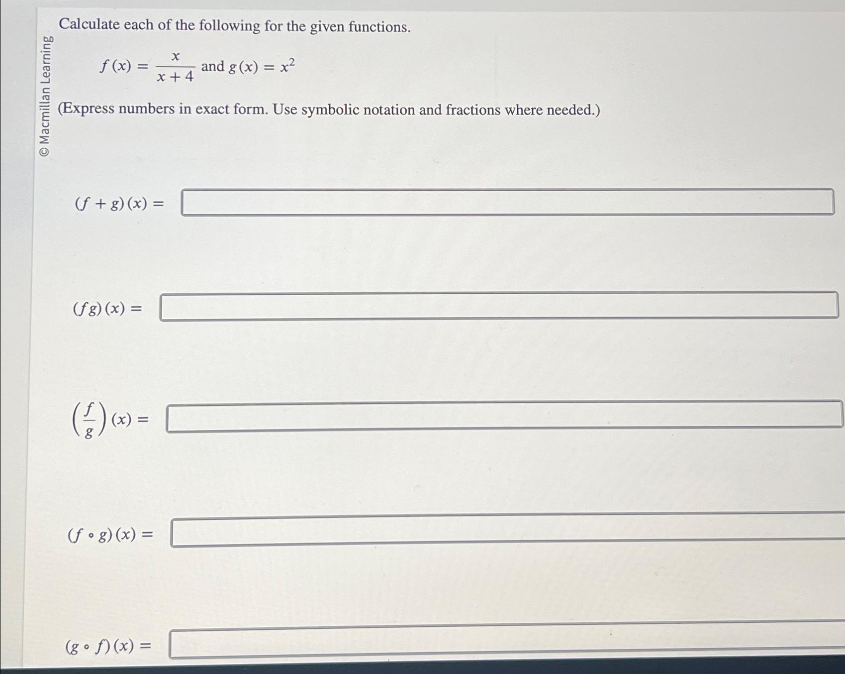 Solved Calculate each of the following for the given | Chegg.com