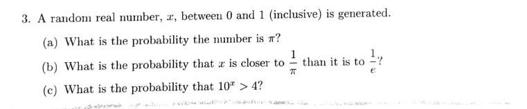 Solved A random real number, x, ﻿between 0 ﻿and | Chegg.com