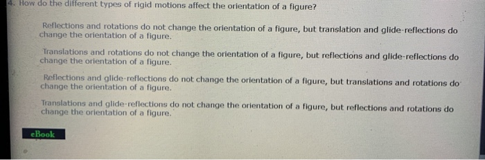 Solved 4. How do the different types of rigid motions affect | Chegg.com
