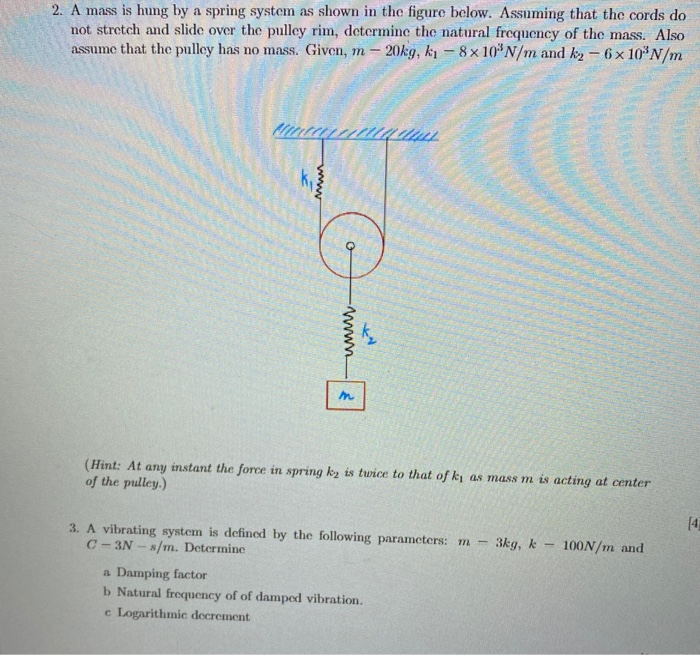 Solved 1. Find the natural frequency of torsional vibrations | Chegg.com