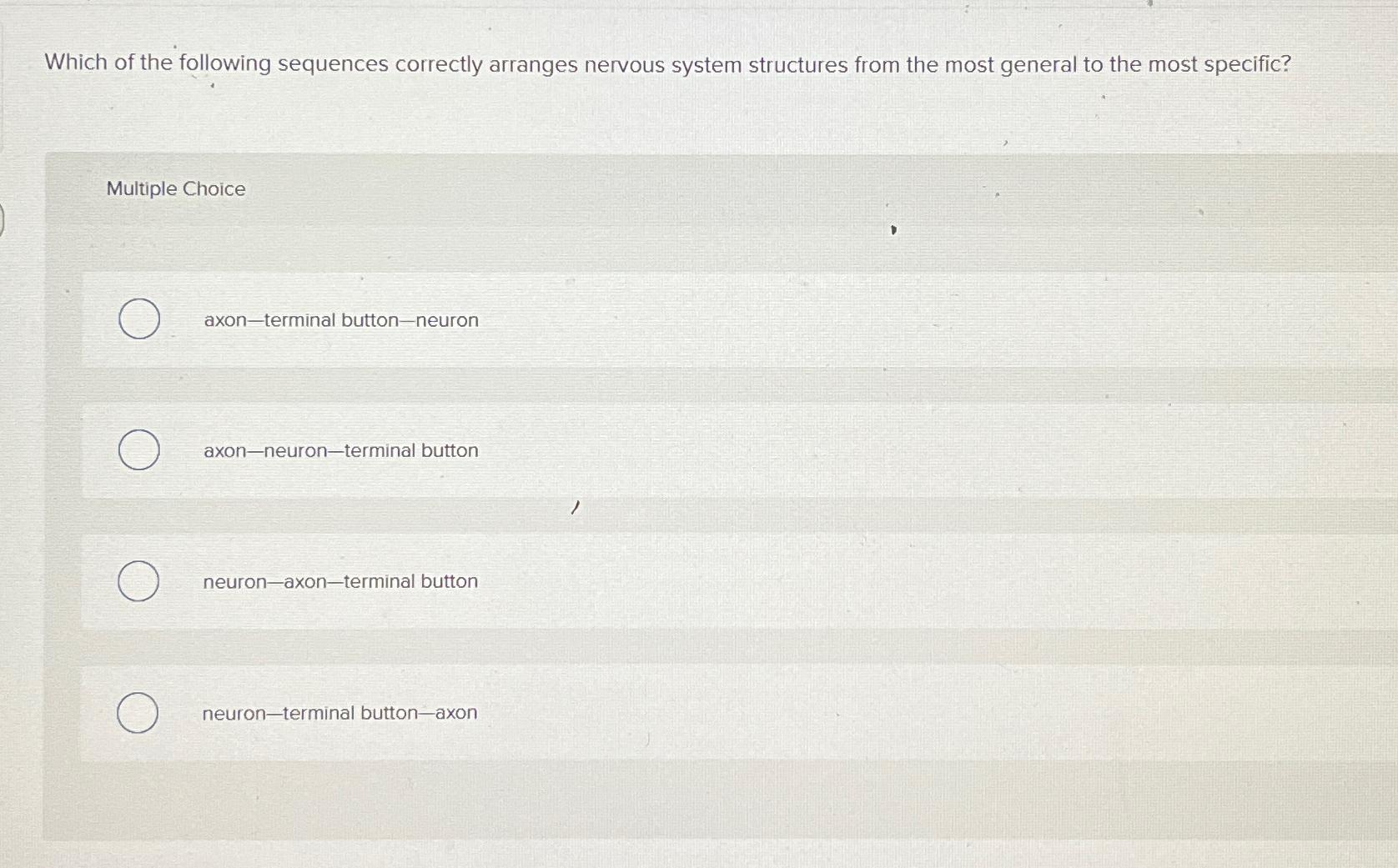 Solved Which of the following sequences correctly arranges | Chegg.com