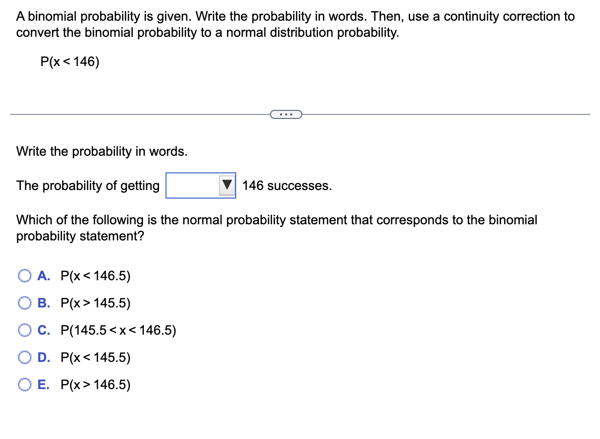 Solved A binomial probability is given. Write the | Chegg.com