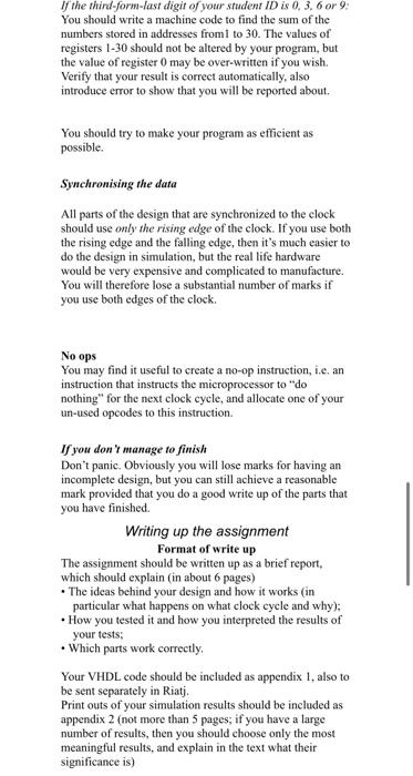 Solved Part 1 The ALU Write a VHDL description of an ALU | Chegg.com