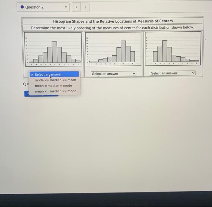 Solved Question 2 Histogram Shapes and the Relative | Chegg.com Solved Question 2 Histogram Shapes and the Relative | Chegg.com