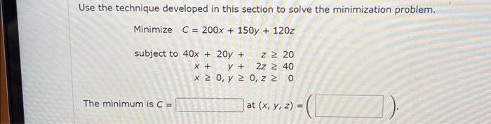 Solved Use the technique developed in this section to solve | Chegg.com