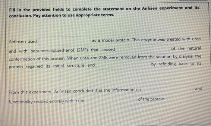Solved Fill in the provided fields to complete the statement | Chegg.com